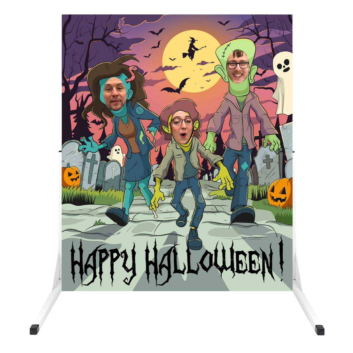 Zombie Graveyard Halloween Face in the Hole Board – Photo Cutouts UK