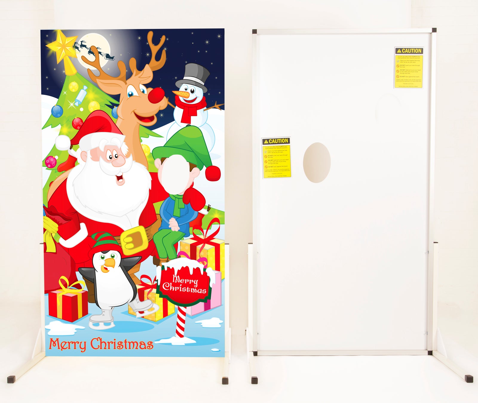 Santa & Child Outdoor 1 Face Hole Photo Board – Photo Cutouts UK