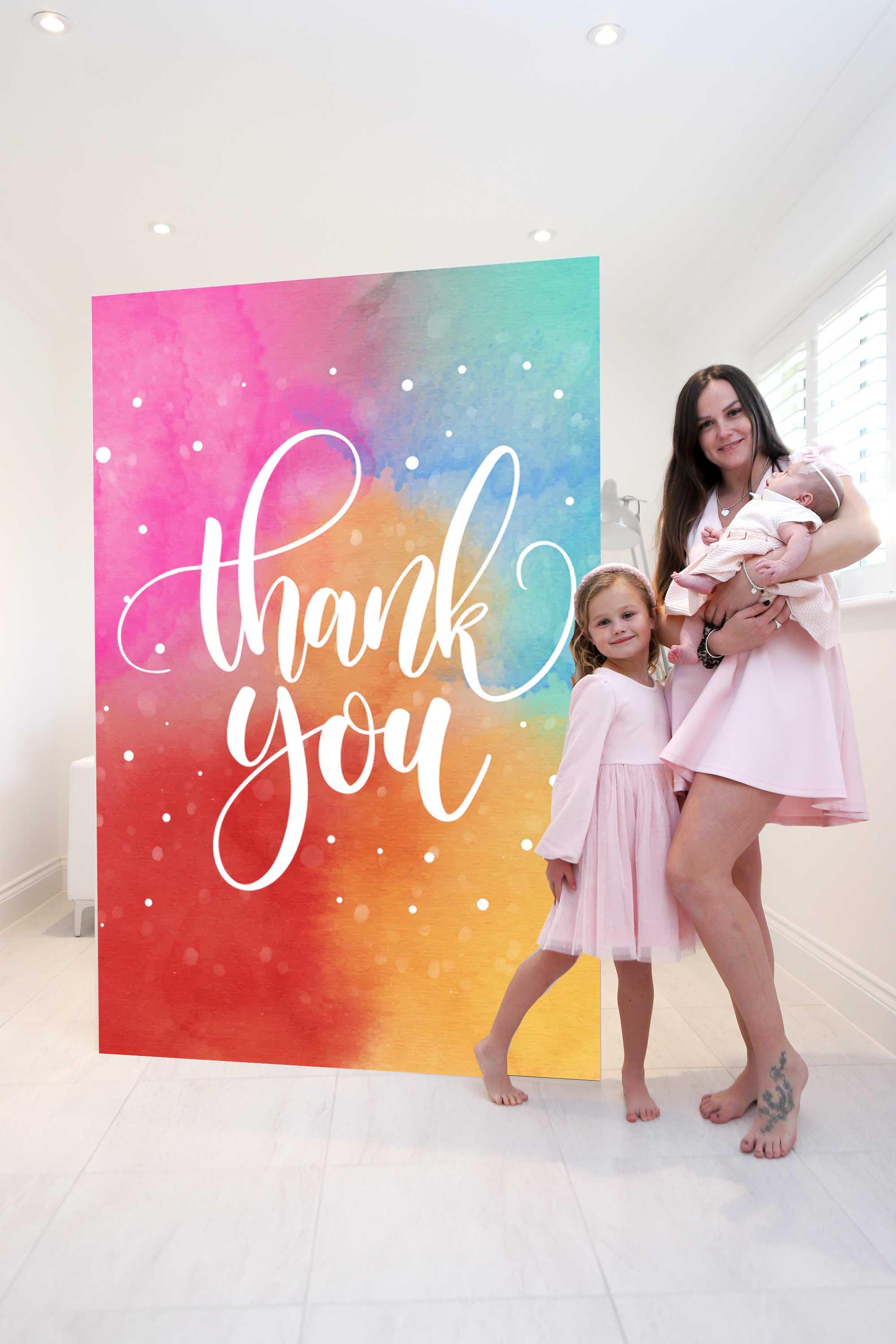 Thank You Mega Card – Photo Cutouts UK